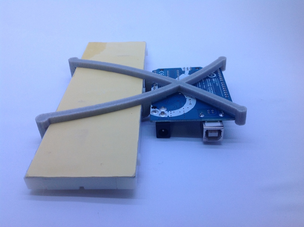 Arduino uno + big breadboard holder by nano | Download free STL model ...