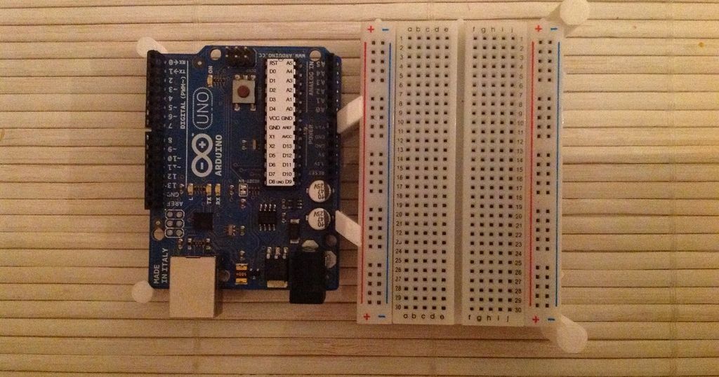 Arduino Uno Half Size Breadboard Holder By Nano Download Free Stl