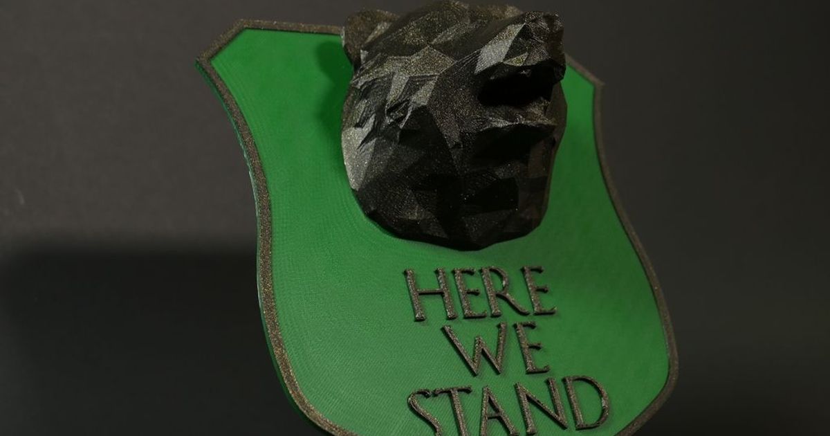 House Mormont House Sigil Shield by Blitz City DIY | Download free STL ...