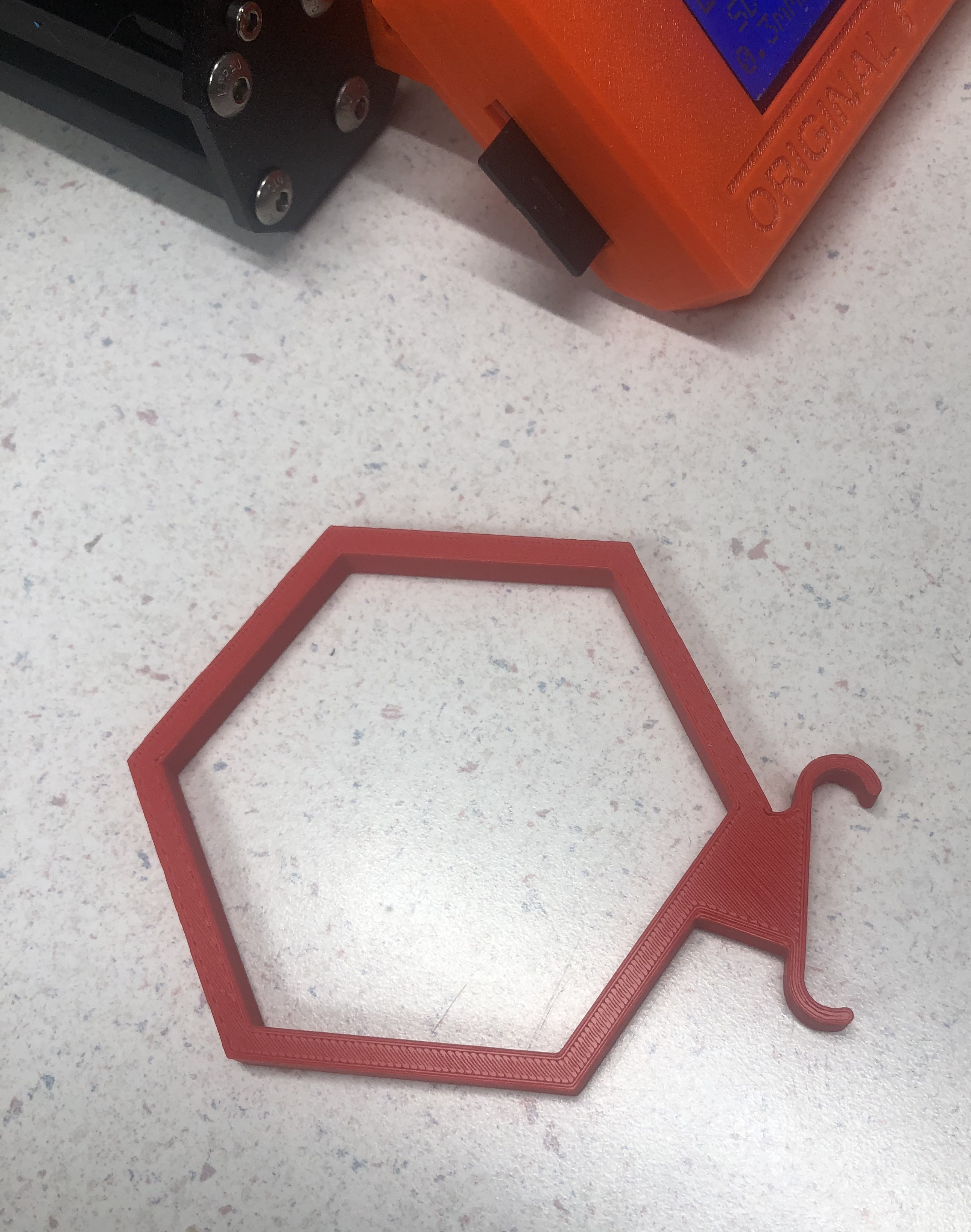 Hex Bracket with clamp for wire shelf units by jcieslak | Download free ...