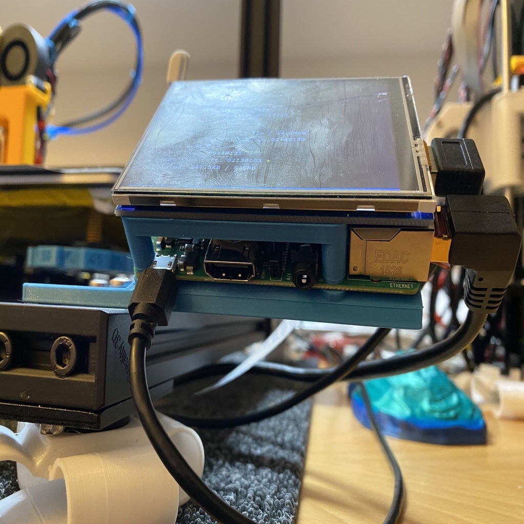 RaspPi 3 / XPT2046 mount by dargul | Download free STL model ...