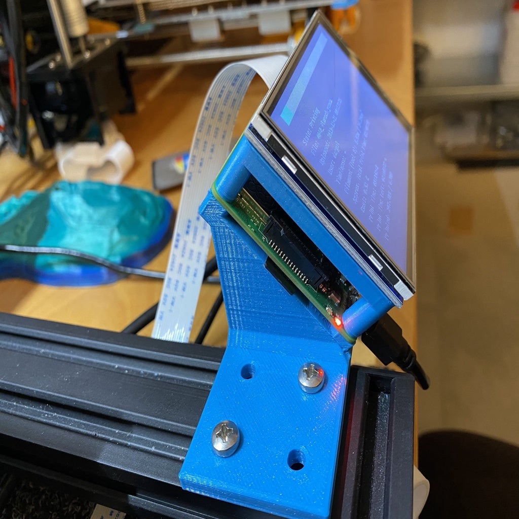 RaspPi 3 / XPT2046 mount by dargul | Download free STL model ...