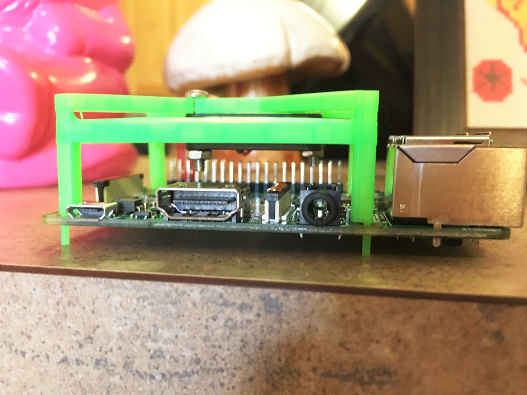 Tinker Board Fan Mount by Blitz City DIY | Download free STL model ...