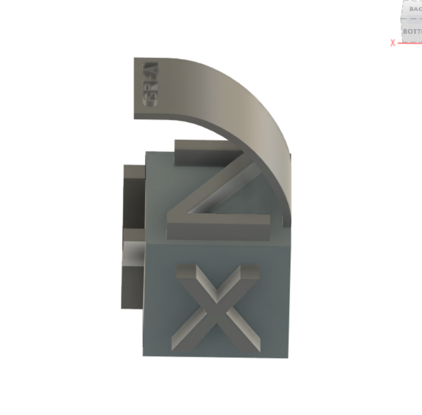 torture cube calibration 3d printer test with overhang text and side ...