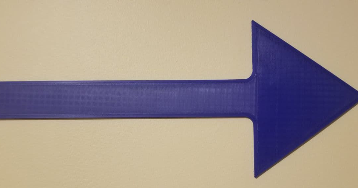 Arrow Sign by kjm | Download free STL model | Printables.com