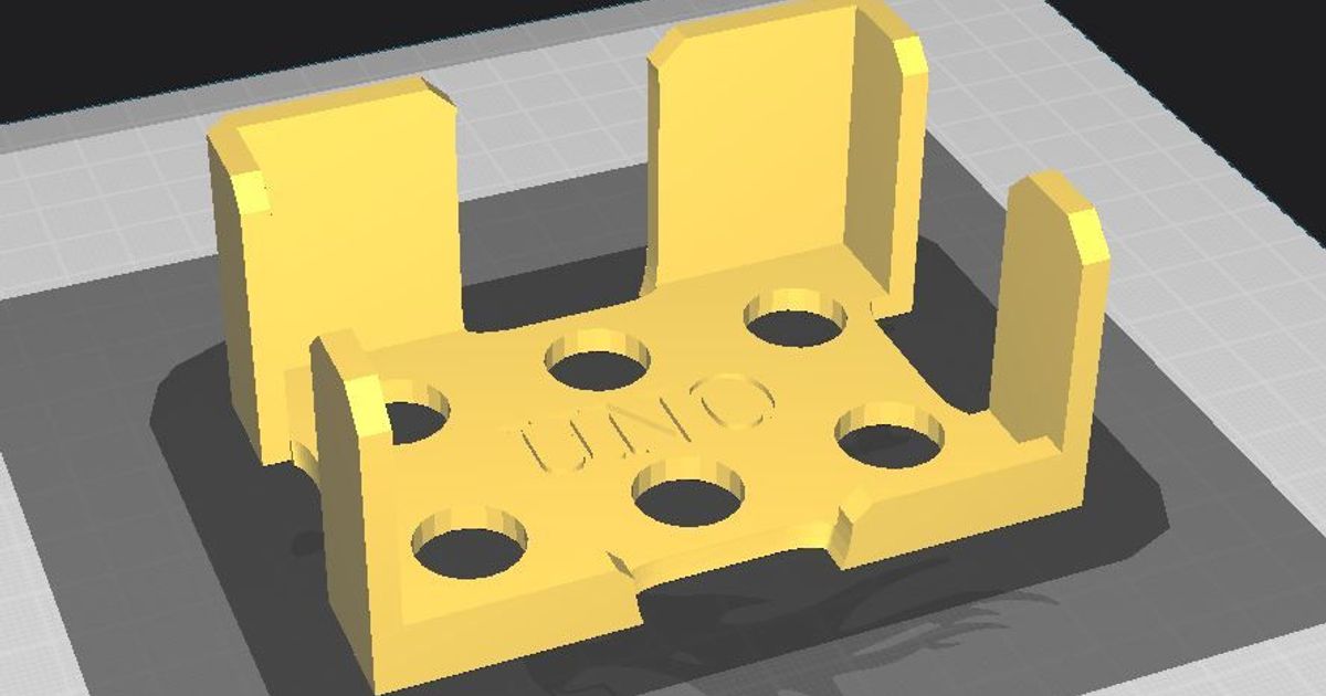 Uno card deck holder von Shootfish | Kostenloses STL-Modell ...