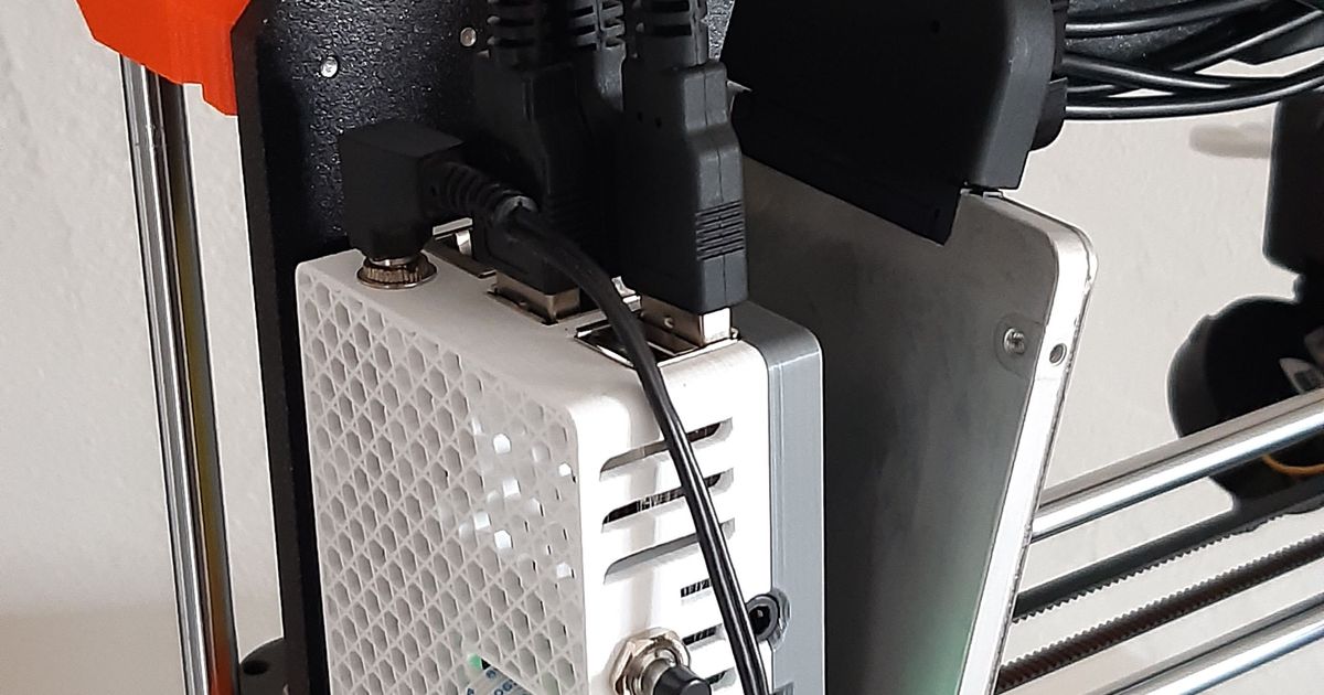 Raspberry Pi mount (with optional SSD holder) for Prusa MK3 series by ...