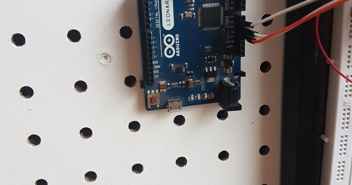 Arduino Pegboard Mount By Robomagus Download Free Stl Model