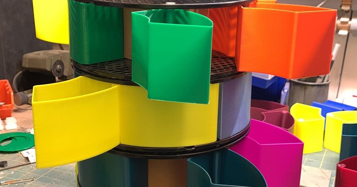 Simply organizer from prusament spool by Zax | Download free STL model ...