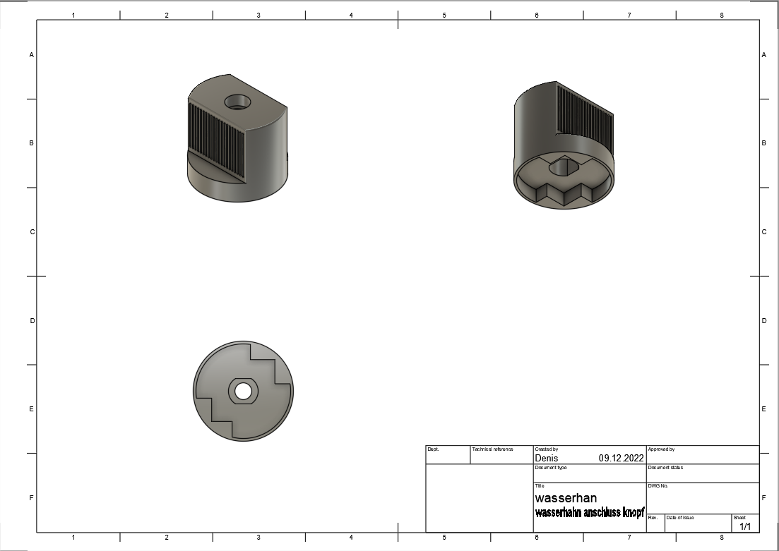 Wasserhahn / water tap by dennes | Download free STL model | Printables.com