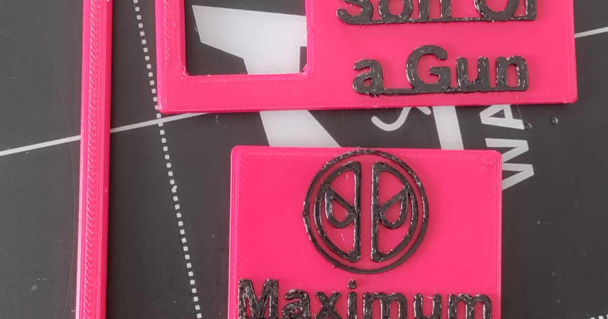 Gun safety flag Deadpool one by Loosiu | Download free STL model ...