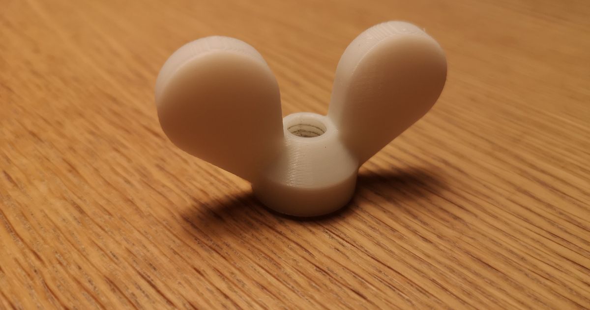 Wingnut for M7 nut by Martin Funderud Gimse | Download free STL model ...