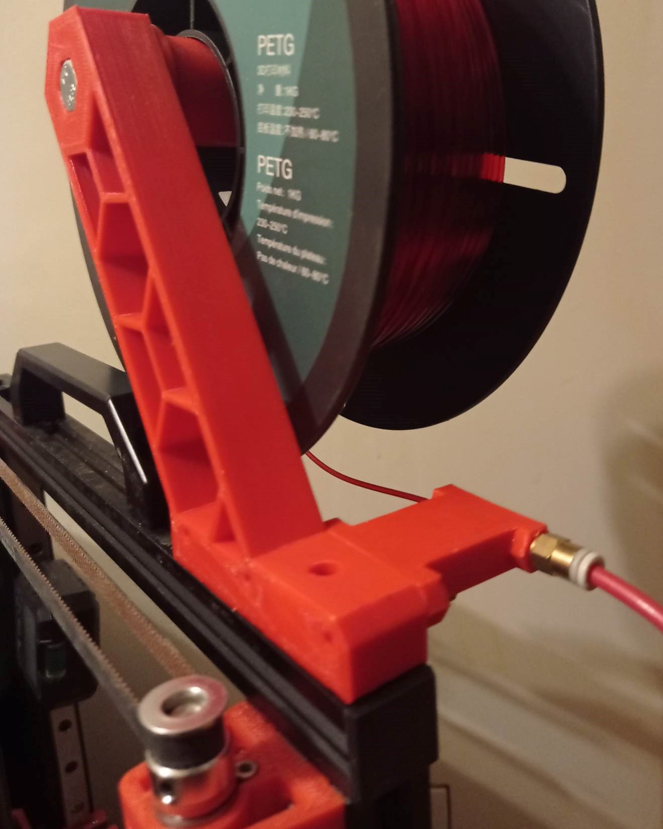 Ender 3 - Filament spool holder + integrated run-out sensor. by Remus ...