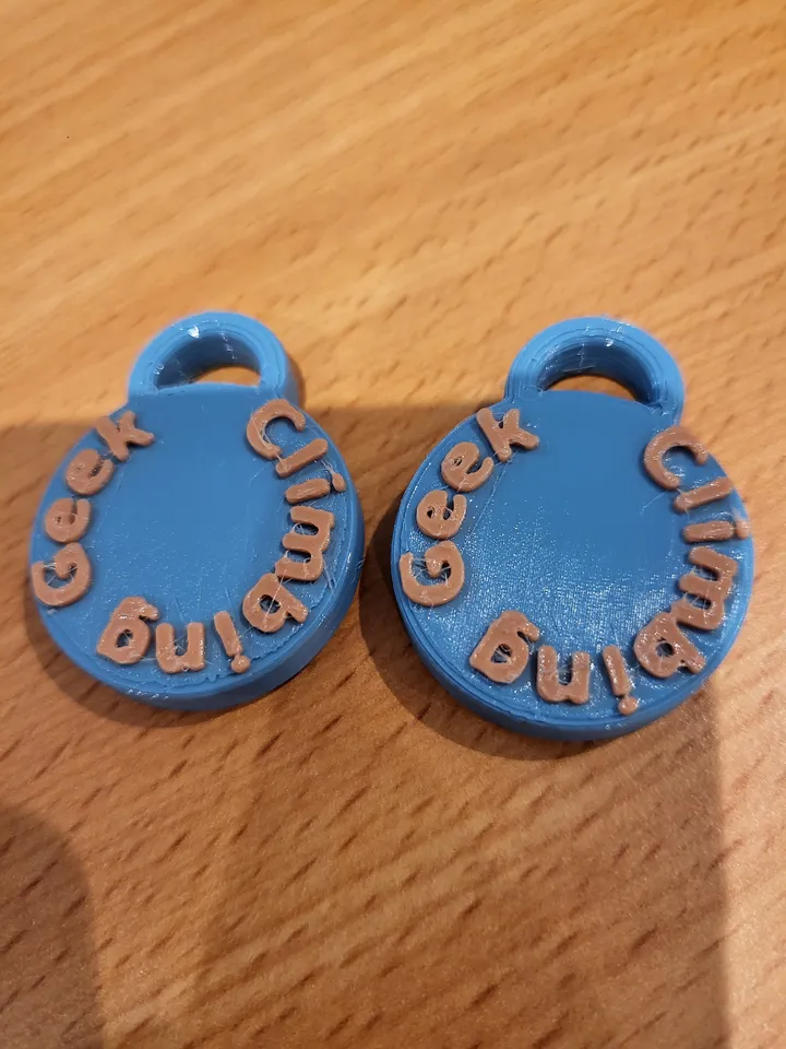 Climbing Geek Key Ring by oernster | Download free STL model ...