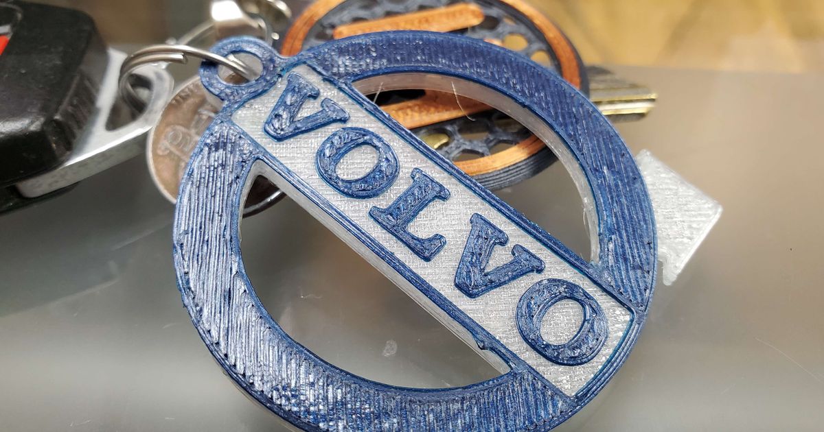 Volvo Logo Keychain por JezzaWalker | Descargar modelo STL gratuito ...