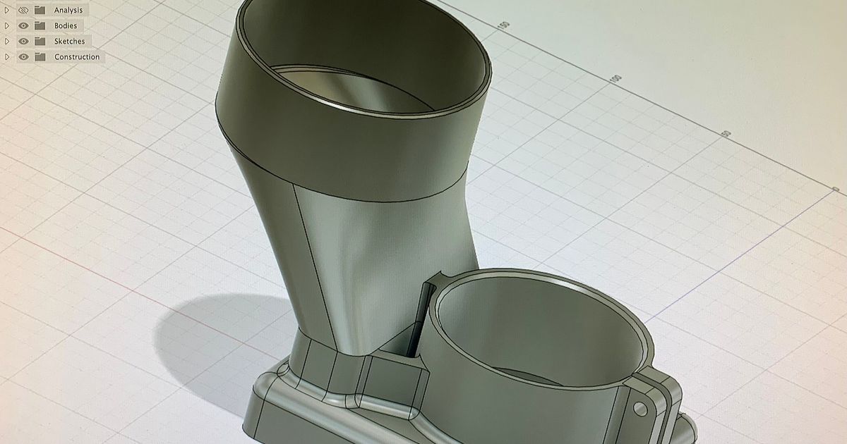 CNC Dust Collector 80-100mm by Mercwilly | Download free STL model ...