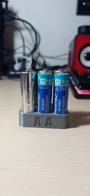 Double A Battery Organizer by Gabriel Carrera | Download free STL model ...