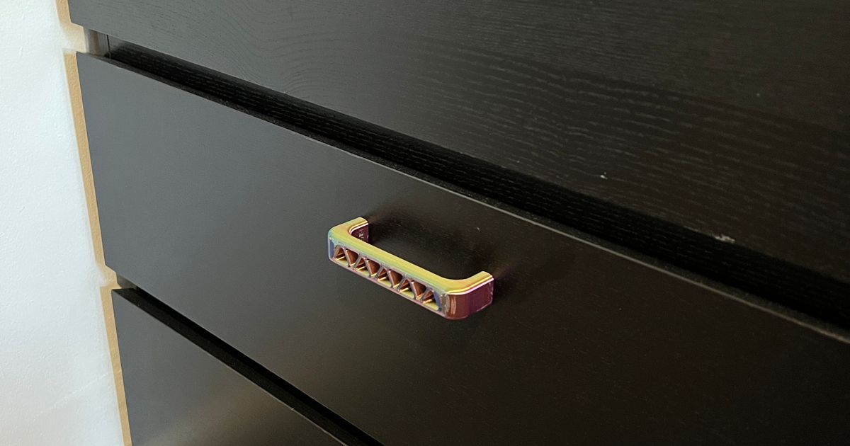 Drawer Handle with Captive Nuts or Heat Set Inserts by aspoels ...