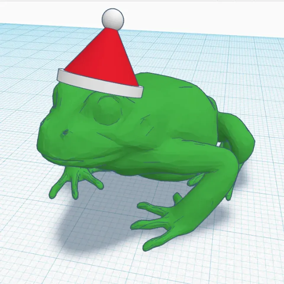 Santa frog by Tophat frog | Download free STL model | Printables.com