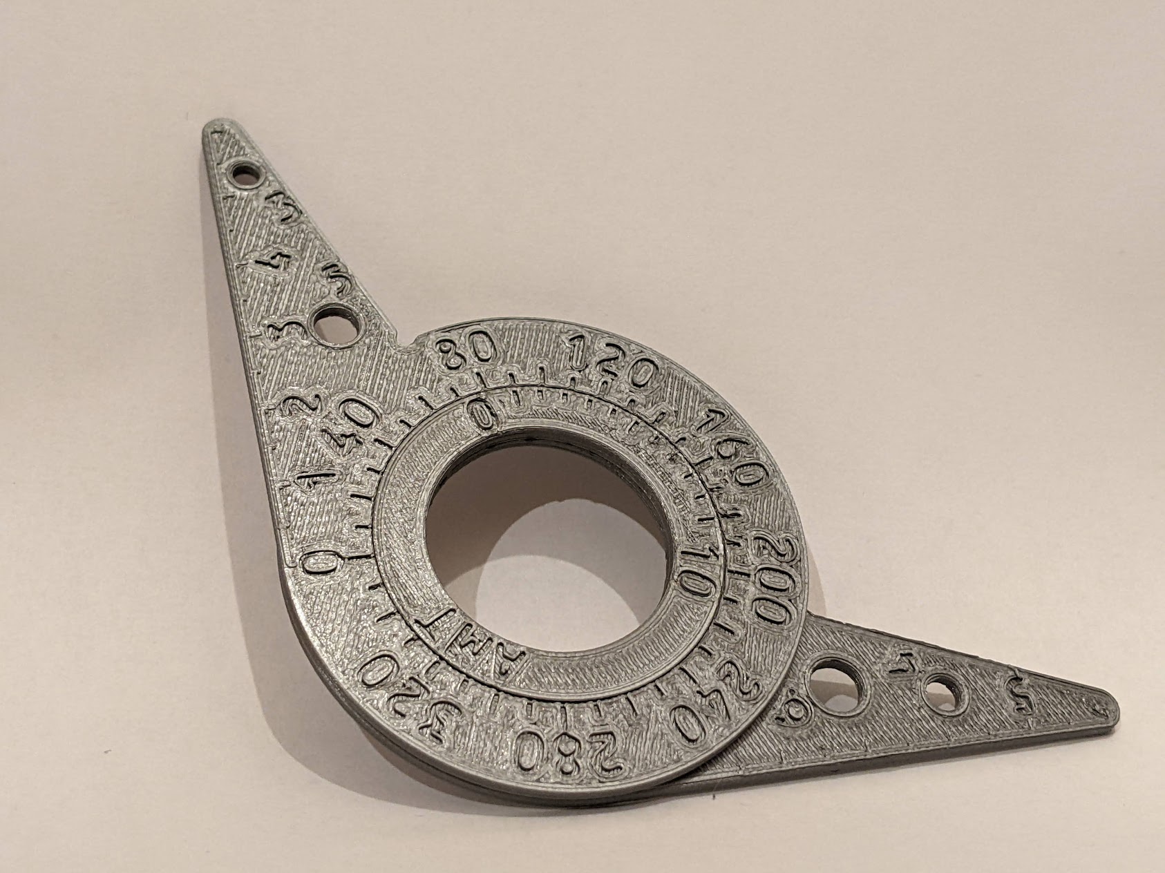 Vernier bevel protractor with recessed digits by Ziemniaczenka ...