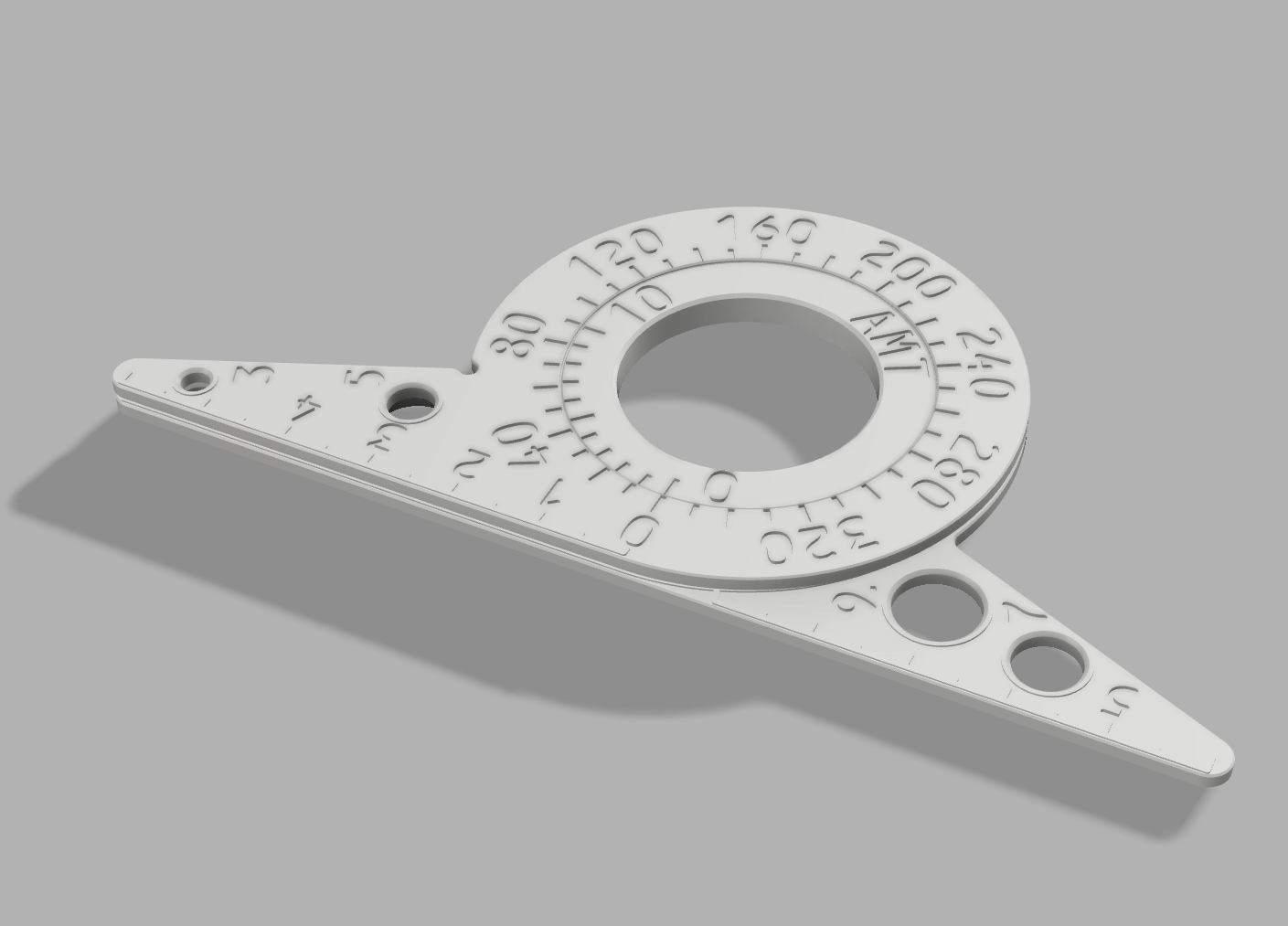 Vernier bevel protractor with recessed digits by Ziemniaczenka ...