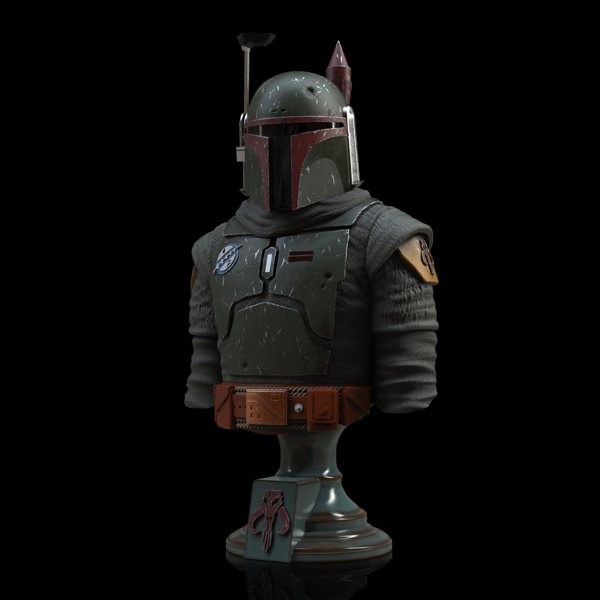 Boba Fett Bust par Fotis Mint Studios | Téléchargez gratuitement un ...