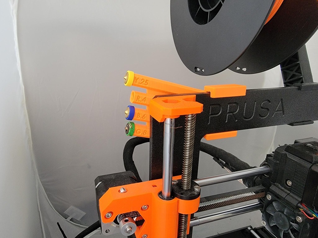 E3D Revo Nozzle Organizer for Prusa MK3S+ by Guido666 | Download free ...