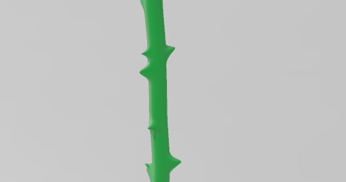 Remix Better Rose Stem by 3Dag | Download free STL model | Printables.com