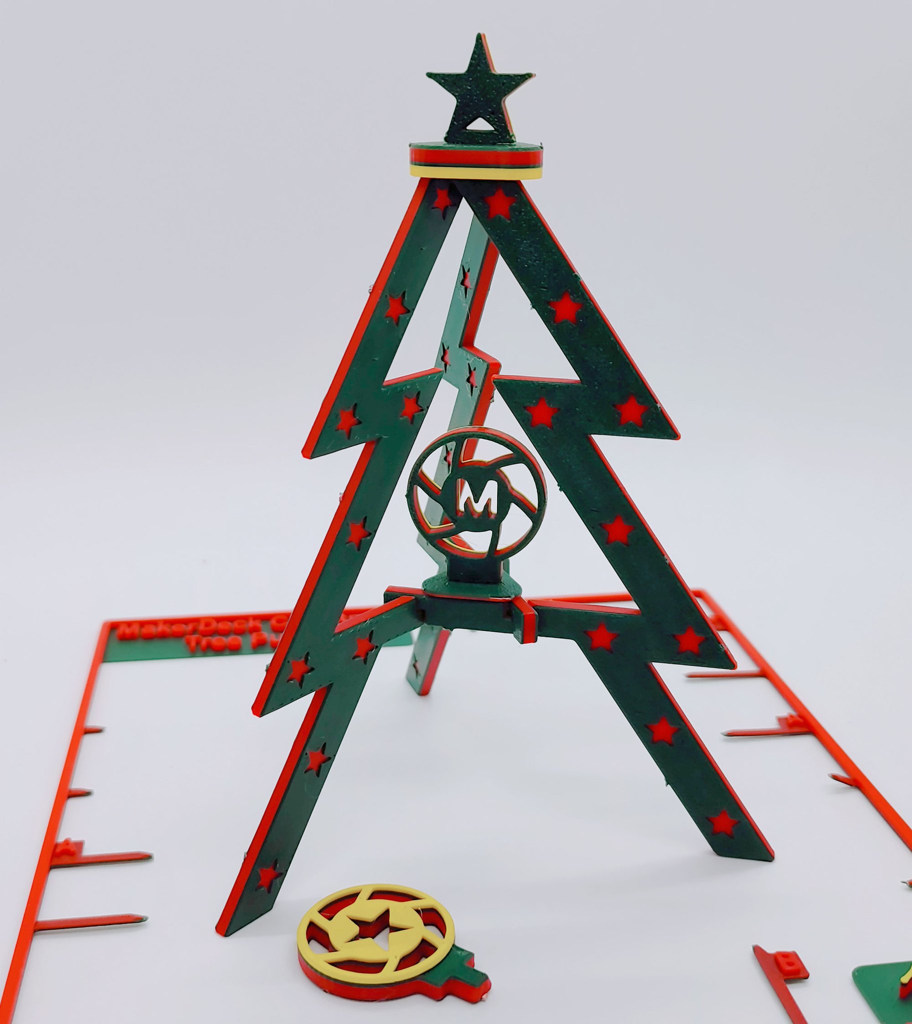 MakerDeck Christmas Tree Puzzle Card by Bugman_140 | Download free STL ...