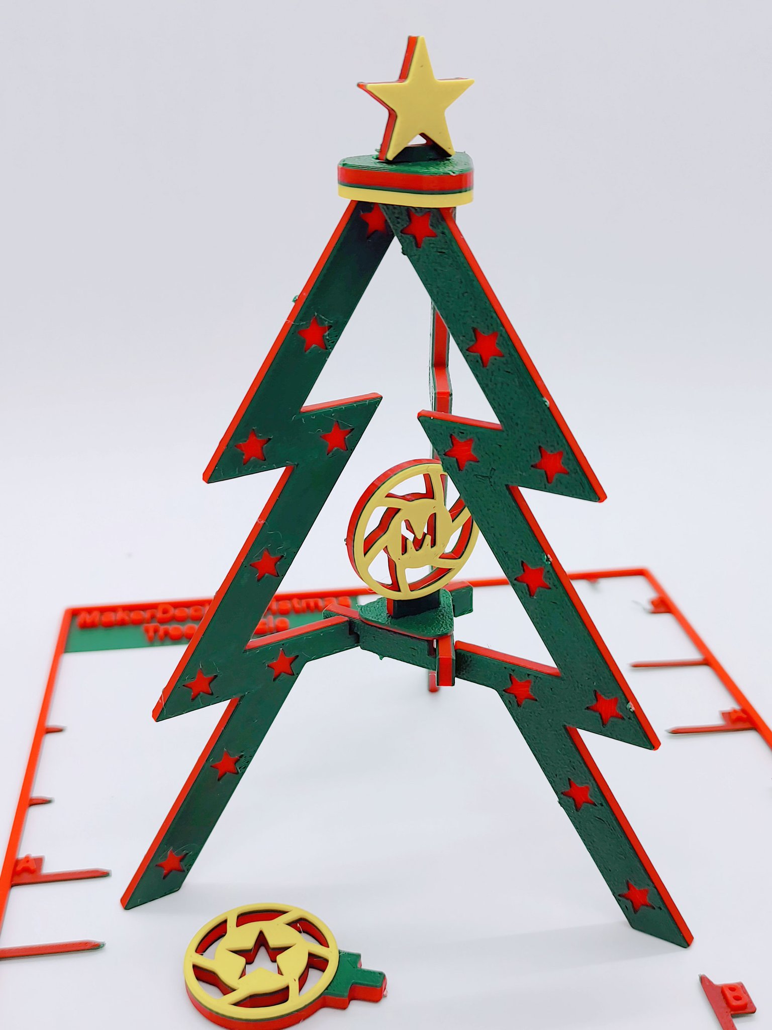 MakerDeck Christmas Tree Puzzle Card by Bugman_140 | Download free STL ...