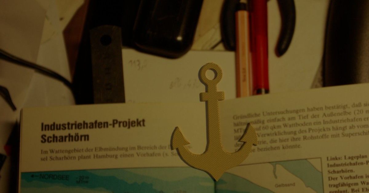 Anker_Bookmark by Magig_I3Prusa | Download free STL model | Printables.com