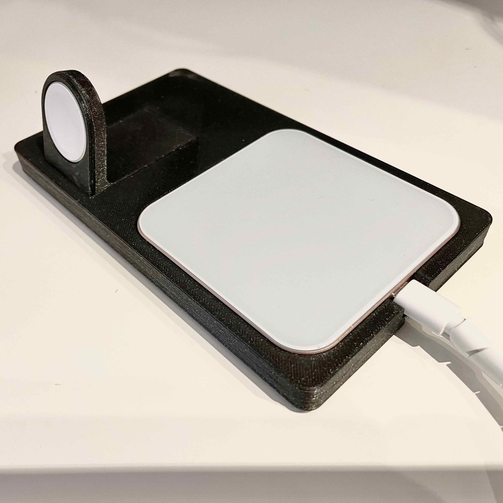 Wireless charger for iPhone and watch by Adamow | Download free STL ...
