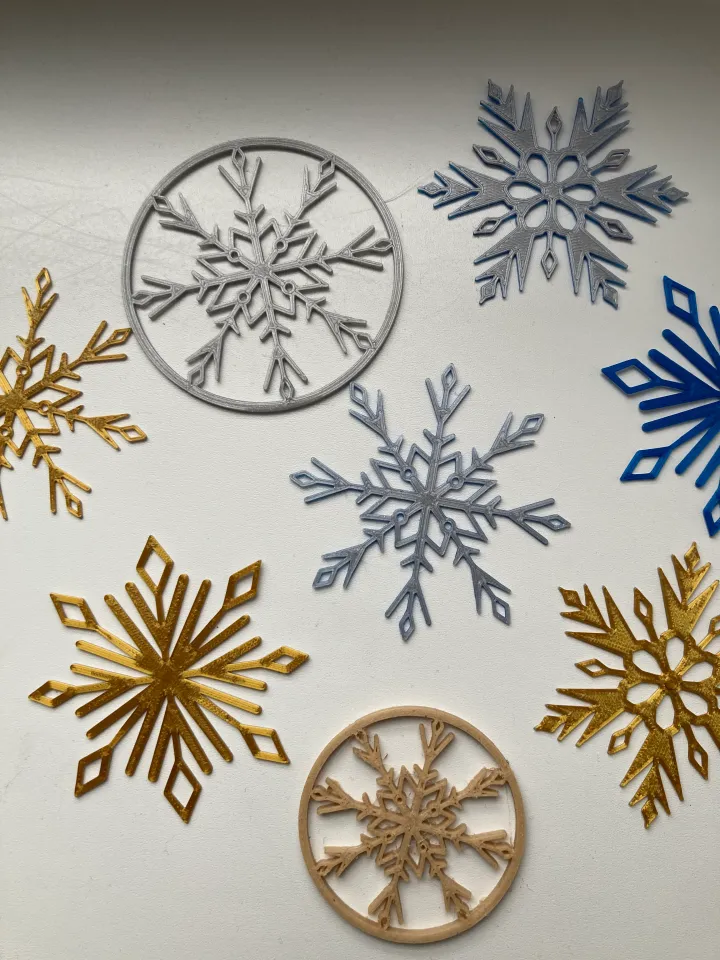 snowflakes decoration by gracein | Download free STL model | Printables.com