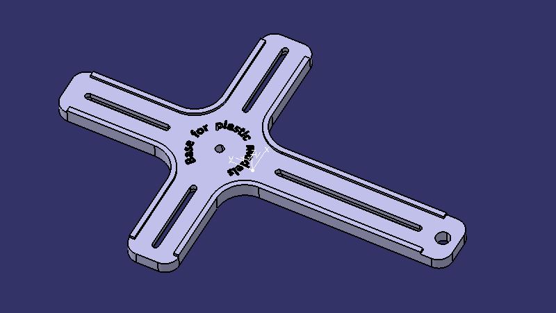 Base for plastic plane model by Matomato | Download free STL model ...