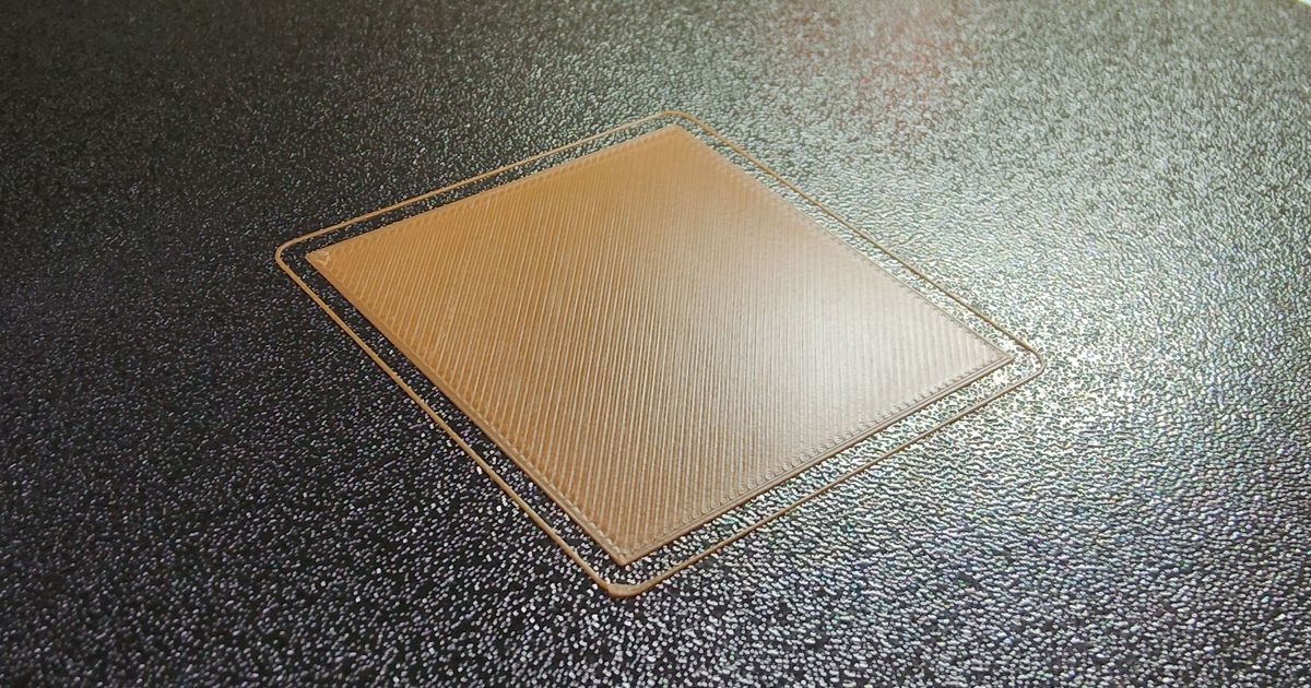 First Layer Calibration Squares! Fast Easy Print! por JeepingJohnny ...