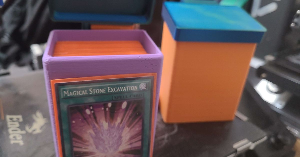 hinged deck box for yugioh by ontopathogenic | Download free STL model ...