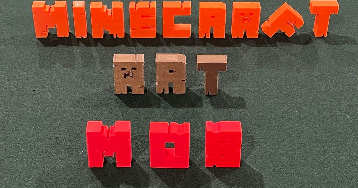 Minecraft Block Letters by MobilePigeon862 | Download free STL model ...