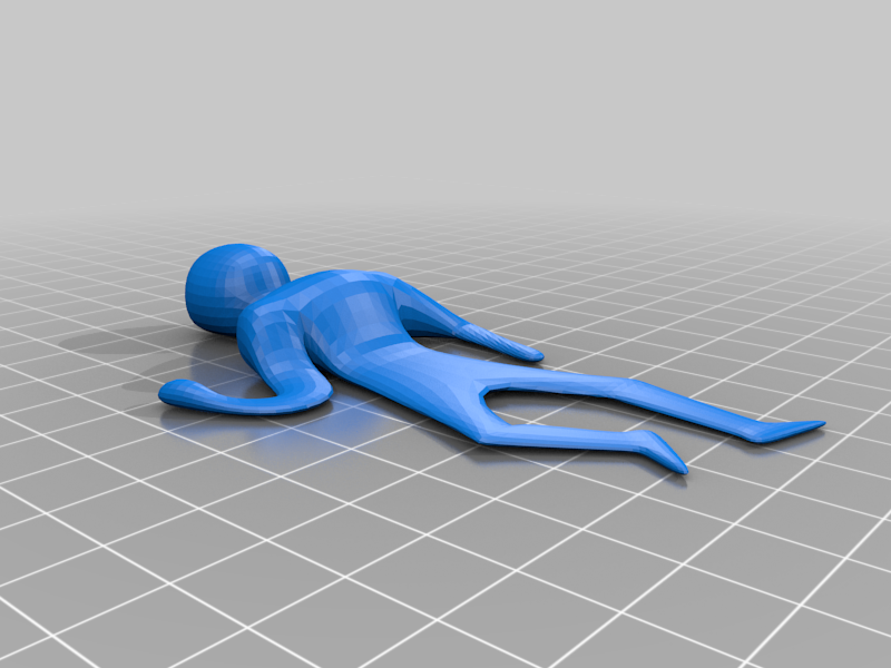 Squashed Stickman Bookmark by rhynes | Download free STL model ...