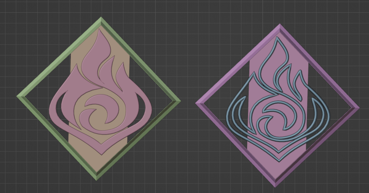 Cookie Cutter Genshin Impact - Pyro full and imprint by bstabens ...