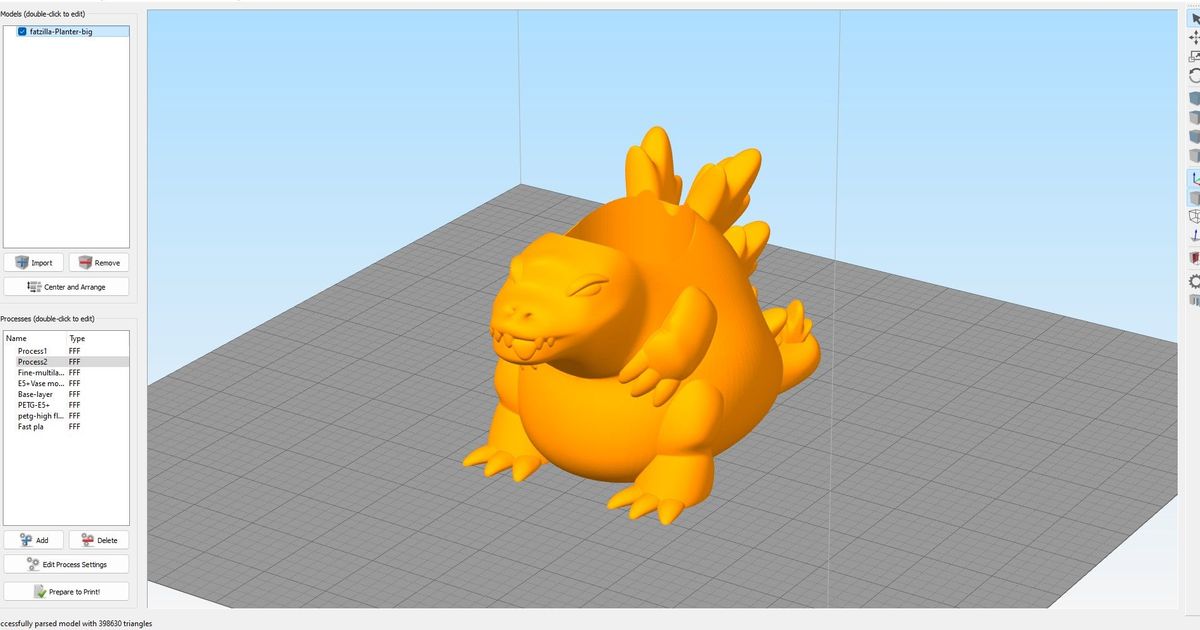 Fatzilla Planter by Brian Webster | Download free STL model ...