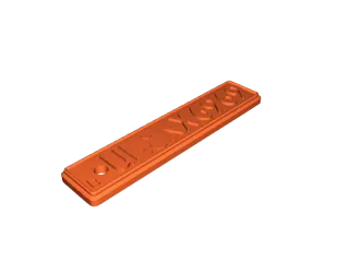 Vehicle number plate keyring. by David Kisel | Download free STL model ...