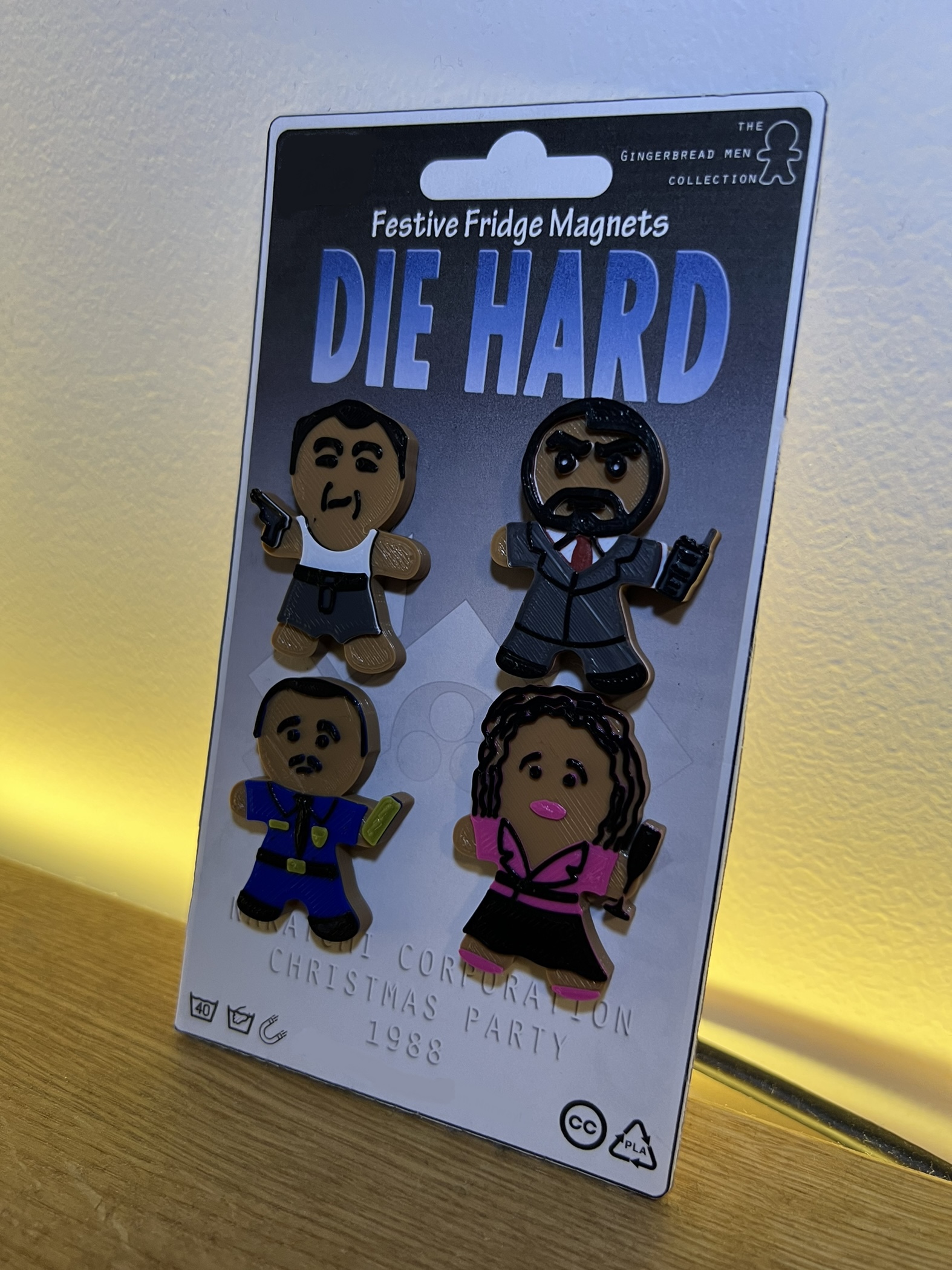 Die Hard Gingerbread men Fridge Magnets by juiceboxjuice | Download ...