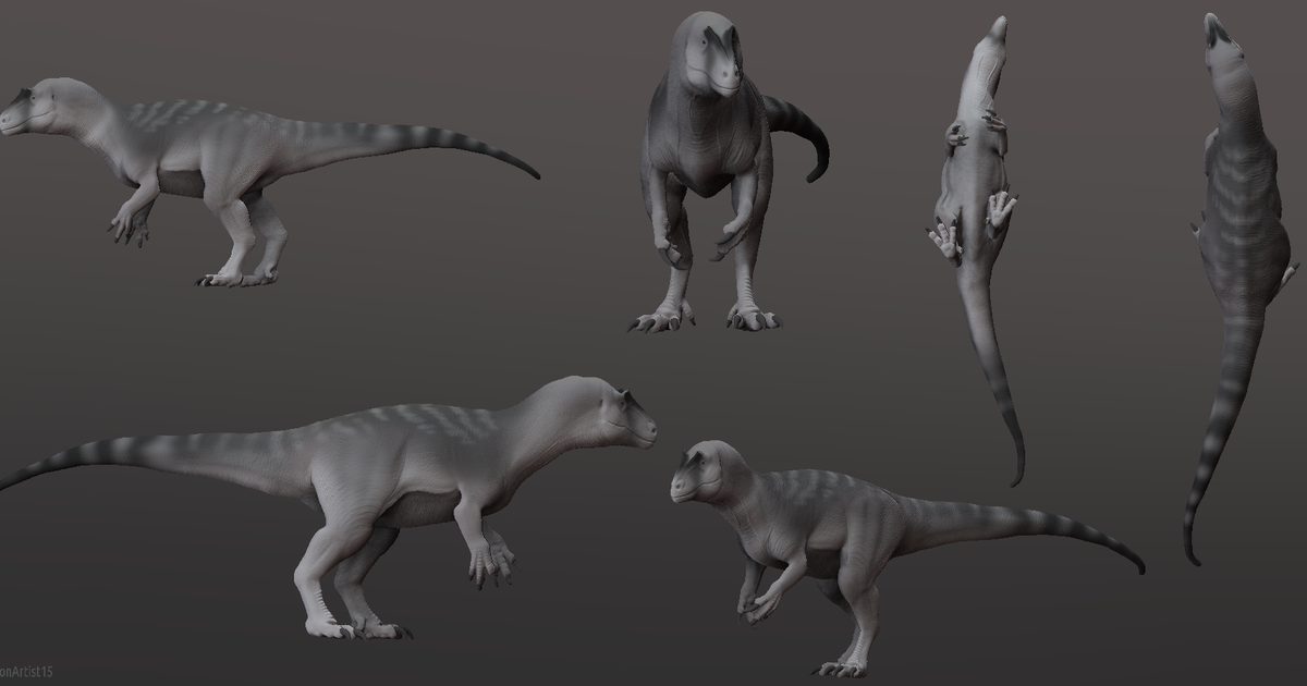 Allosaurus Figurine by DragonArtist15 | Download free STL model ...