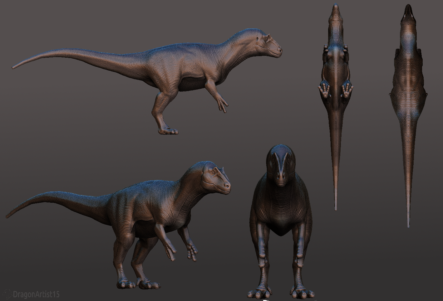 Allosaurus Figurine by DragonArtist15 | Download free STL model ...