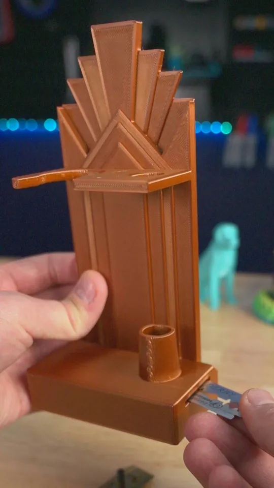 Art Deco Razor and Brush Stand by JJShankles | Download free STL model ...