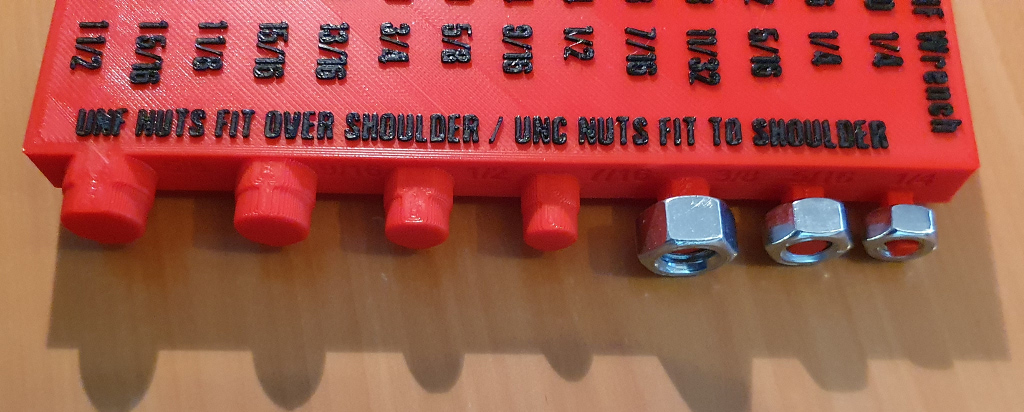 Inch Measuring Tool for Screws, Nuts, Bolt Heads, Wrenches (incl. Hex ...
