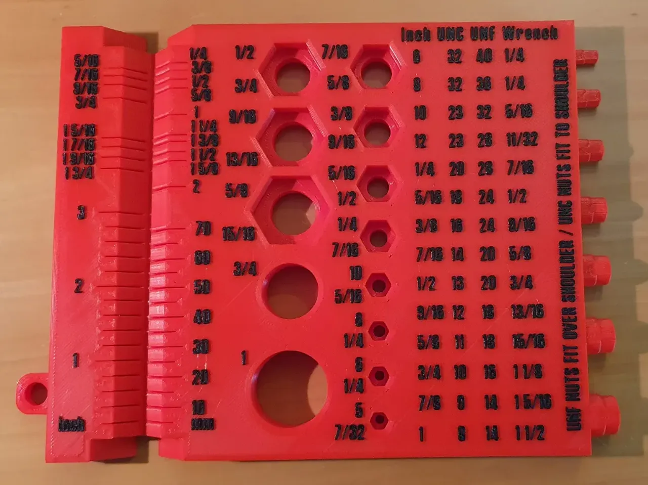 Inch Measuring Tool for Screws, Nuts, Bolt Heads, Wrenches (incl. Hex ...