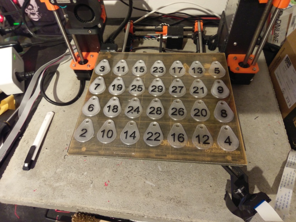 Keyring Numbers by 1337hium | Download free STL model | Printables.com