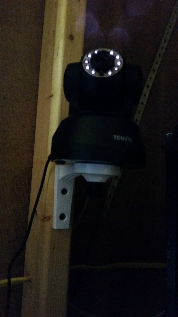 Tenvis IP Camera Mounting Bracket by Nathan Woelfle | Download free STL ...