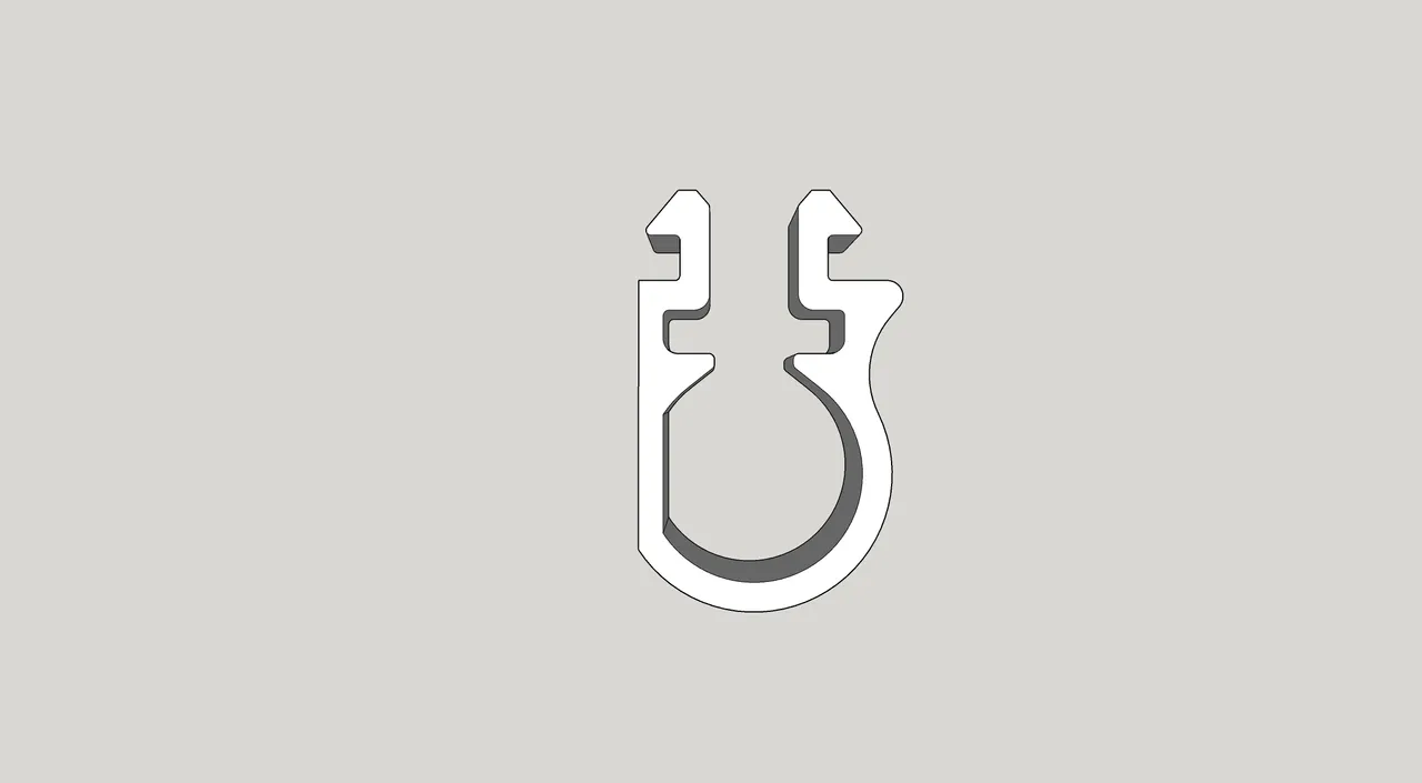 Flat Edge 2020 Extrusion Cable clip by shadokyn | Download free STL ...